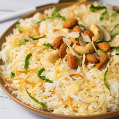 Israeli Rice with Crispy Noodles